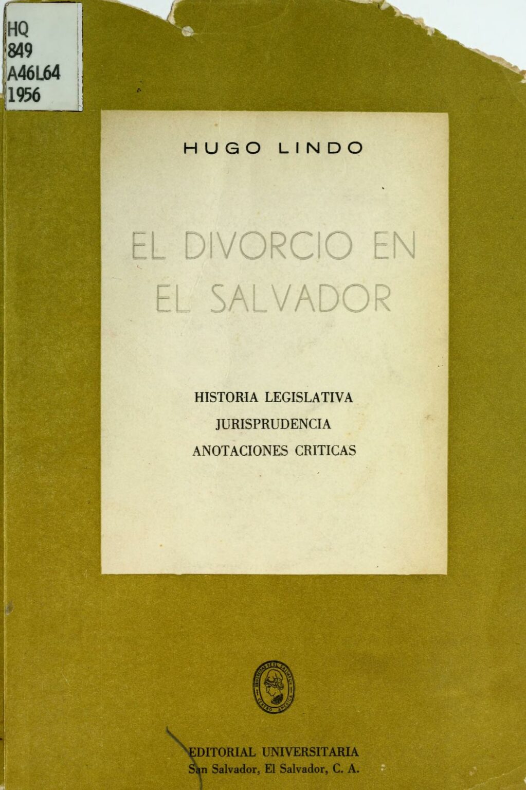 Hugo Lindo, escritor y jurista salvadoreño | Guanacos