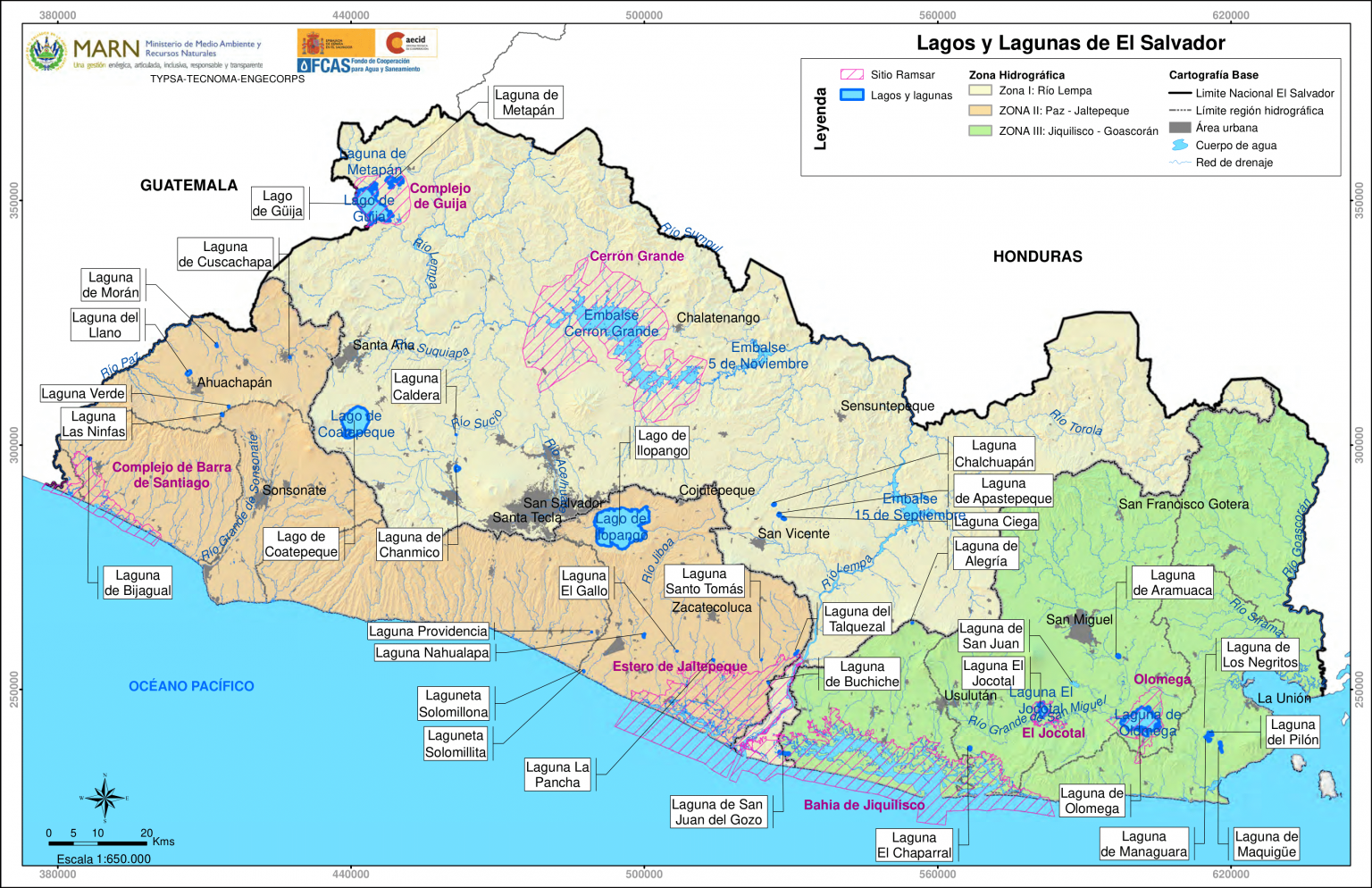 Lagos y lagunas de El Salvador | Guanacos